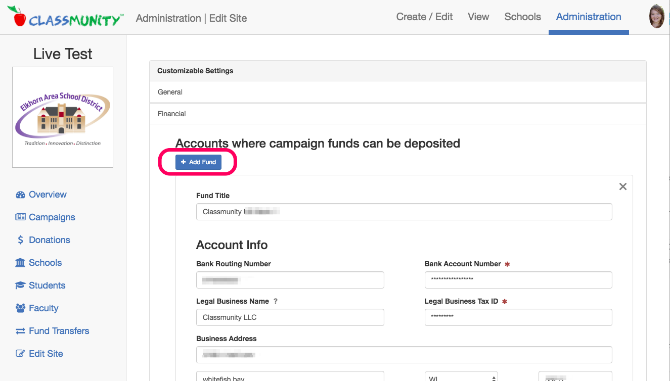 Managing Your District’s Banking Information | Classmunity
