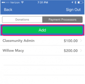 Managing Campaign Donation Processors | Classmunity