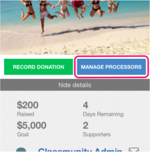 Managing Campaign Donation Processors | Classmunity